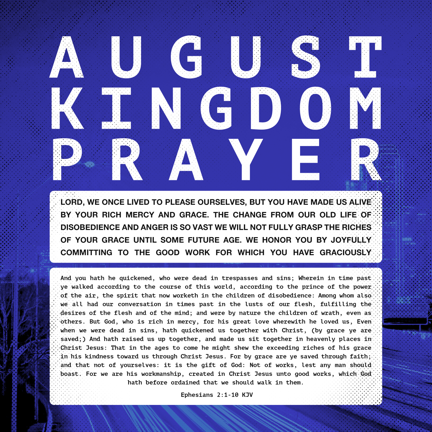 August Kingdom Prayer Square - North Cities